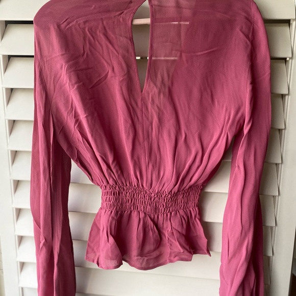 Reformation | Tops | Reformation Farrow Top In Rosie | Poshmark